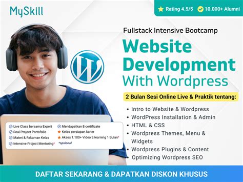 Online Bootcamp Website Development With Wordpress Myskill
