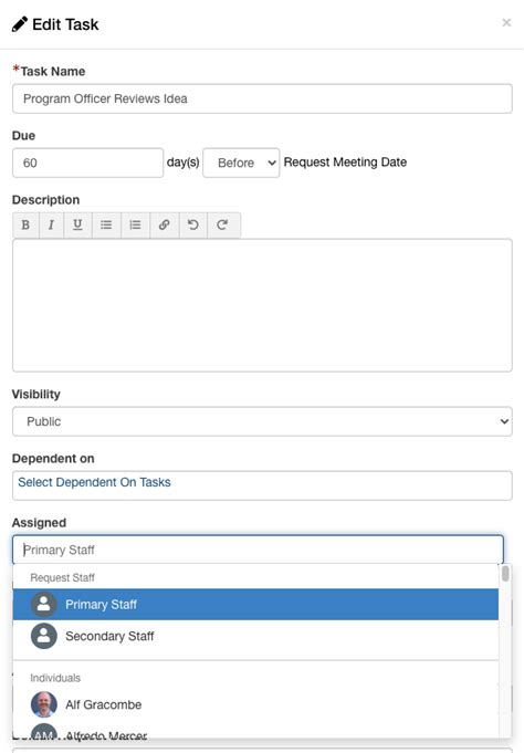 Assigning Workflow Tasks To Individuals Or Roles