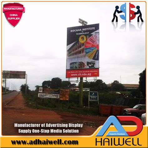 Panneau d affichage publicitaire extérieur à énergie solaire Adhaiwell
