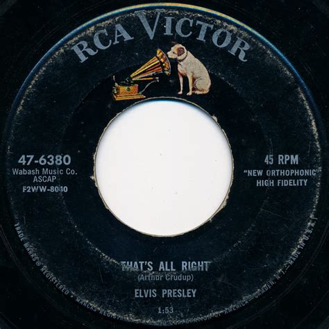 Elvis Presley Thats All Right Blue Moon Of Kentucky 1955 Vinyl Discogs