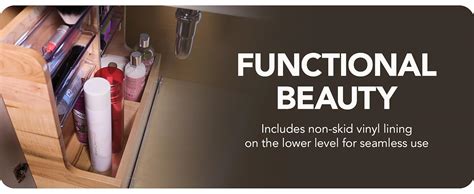 Amazon Com Rev A Shelf 30 Wood Vanity Sink Pull Out Organizer Cabinet Storage With Soft Close