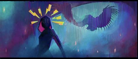 Across The Spider Verse Spider Gwen Concept Art By Dave Bleich R