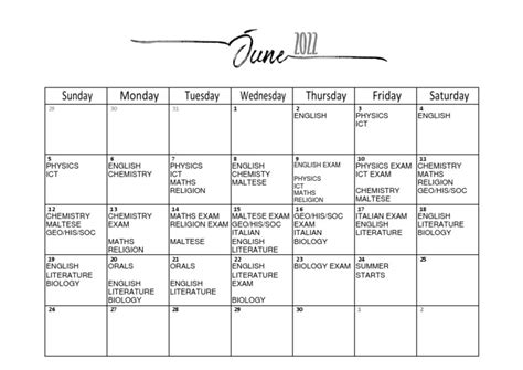 Study Timetable Pdf Science And Mathematics