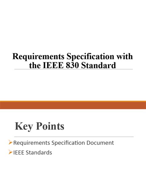 8 Requirements Documentation Standards Pdf Specification Technical