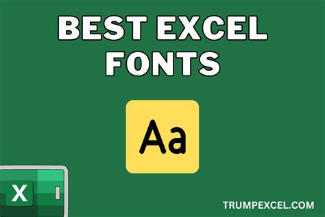 7 Best Fonts For Microsoft Excel