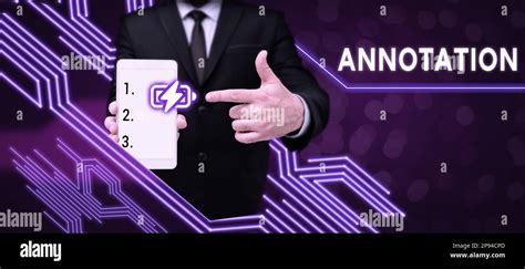 Text Caption Presenting Annotation Concept Meaning Note Added By Way Of Comment Or Explanation