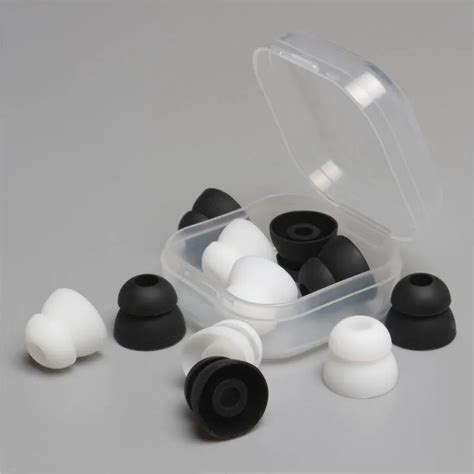 Pcs Pairs Mm Two Layer Silicone In Ear Earphone Covers Caps Replacement Earbud Bud Earbuds