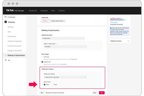 App Event Optimization Tiktok Ads Manager