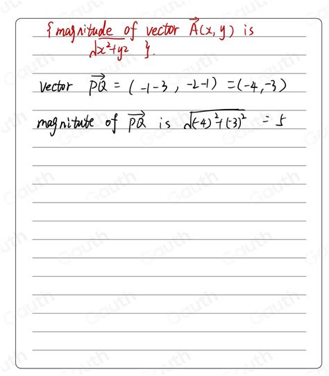 solved 1 given the initial point p 3 1 and terminall point q 1 2