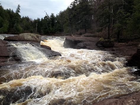 Black River Waterfalls Upper Peninsula Of Michigan