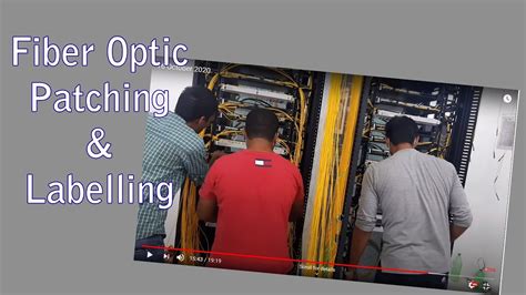 How To Patch Fiber Optic Cable For 42u Rack Patching Labelling Youtube