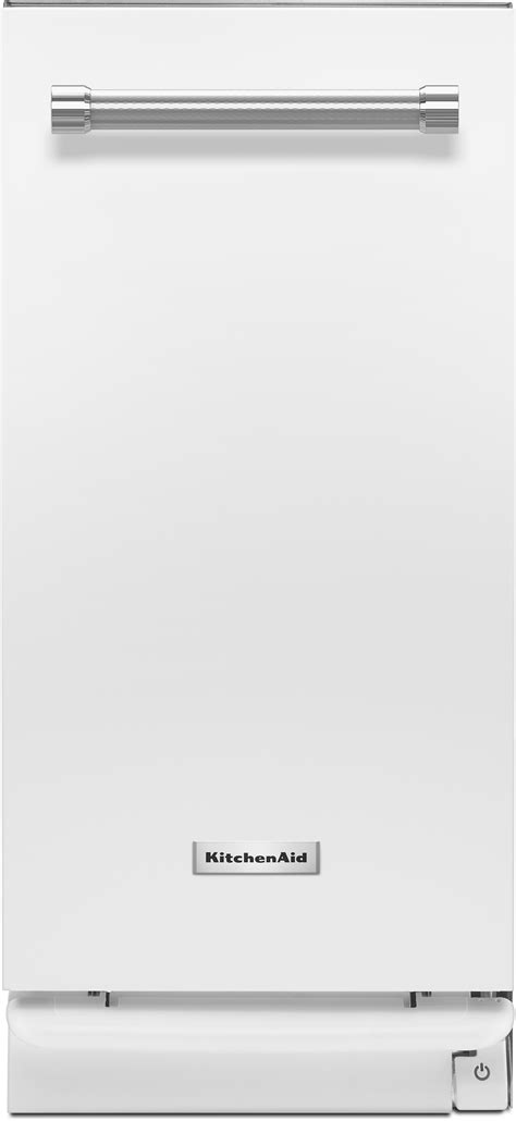 Kitchenaid Ktts505ewh Fully Integrated Trash Compactor With 14 Cu Ft