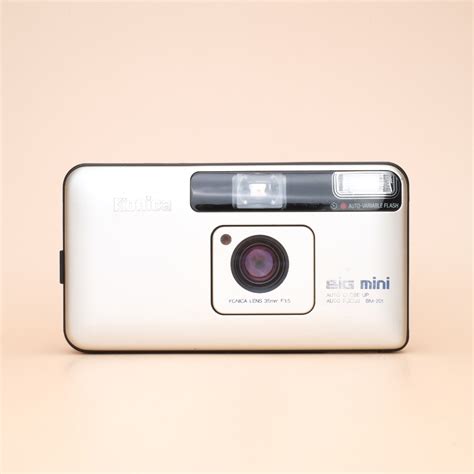 กล้องฟิล์ม Konica Big Mini Bm 201 White Silver ใช้งานง่าย พร้อมจัดส่ง