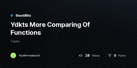 Ydkts More Comparing Of Functions StackBlitz