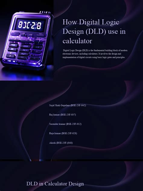 Introduction To Digital Logic Design Dld Pdf Calculator Logic Gate