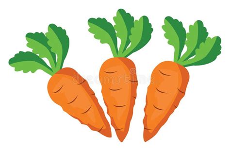 Three Carrots Icon Stock Vector Illustration Of Healthy 261383317