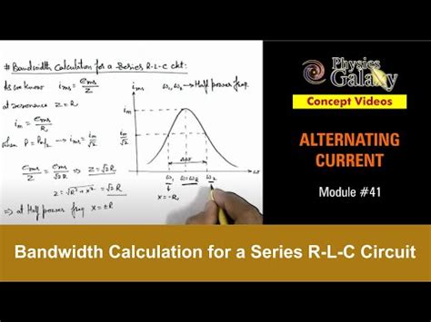 41 Physics Alternating Current Bandwidth Calculation For A Series R L C Circuit Ashish