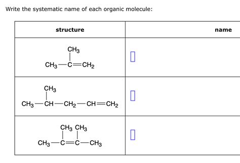 Answered Write The Systematic Name Of Each… Bartleby