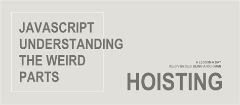 克服 Javascript 的奇怪部分 Hoisting Mawchu 貓奴前端的天空