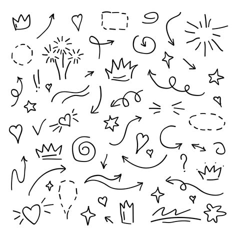 Premium Vector Hand Drawn Elements