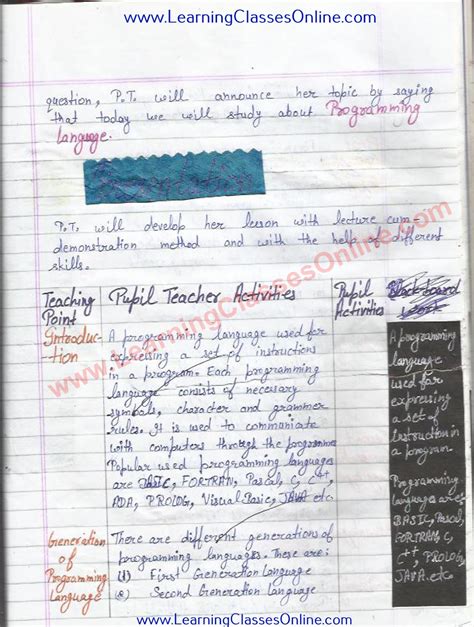 Computer Programming Lesson Plan For High School