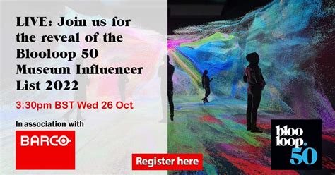 Webinar To Reveal Blooloop50 Museum Influencer List Blooloop