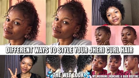 Different Ways To Style Your Jheri Curl When Going Out 💝 Requested
