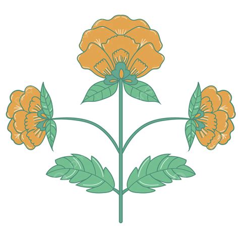 Floral Motif Embroidery Motifs Indian Pattern Illustration Flower