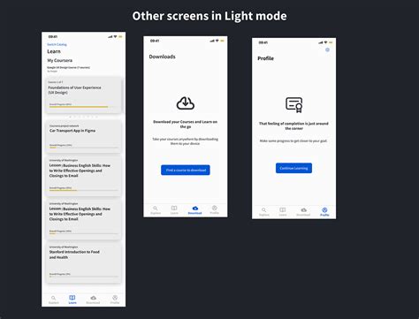 Coursera Mobile App Replicate Behance
