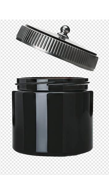 Premium PSD A Black Container With A Black Lid And A Black Lid That Says Retractable
