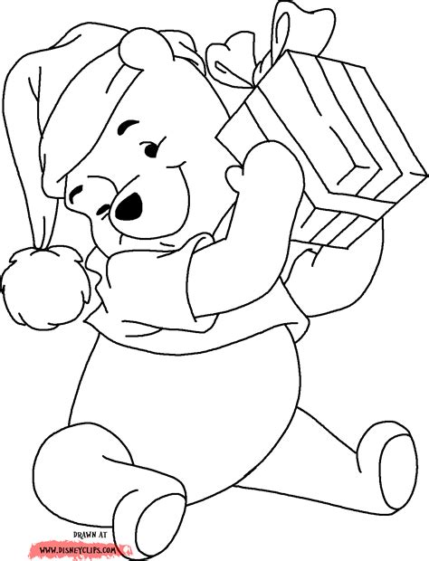 Pooh Christmas Coloring  1154×1511 Disney Coloring Sheets Cartoon Coloring Pages Cute