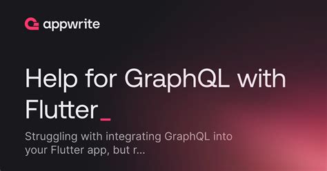Help For Graphql With Flutter Threads Appwrite