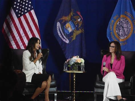 South Dakota Gov Kristi Noem Joins Tudor Dixon In Michigan To Talk
