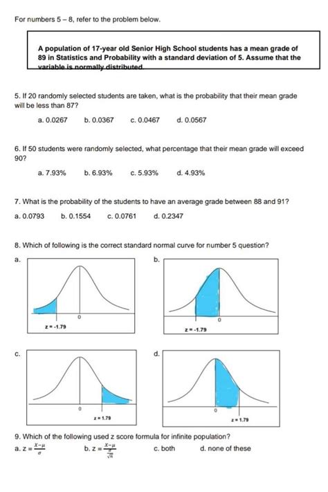 Solved For Numbers 5 8 Refer To The Problem Below A Chegg Com
