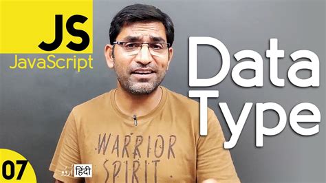 Data Types In Javascript Tutorial In Hindi Urdu Class 07 Youtube