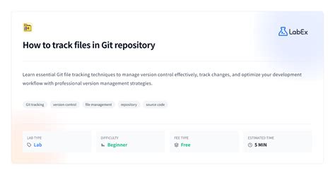 How To Track Files In Git Repository Labex