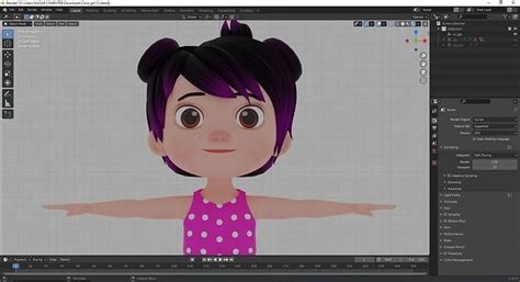Cocomelon Cartoon Girl Yoyo Character 3d Model 3d Model Rigged Cgtrader