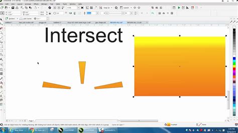 Corel Draw Tips And Tricks Intersect Weld Vs Powerclip Youtube