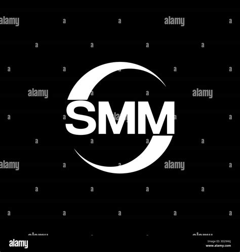 Smm Set Smm Logo S M M Design White Smm Letter Smm S M M Letter