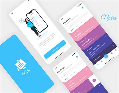 Note Taking App Design Android Design App Ui Design Mobile App Design Mobile App Ui Adobe Xd