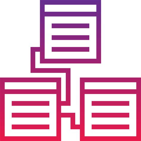 Database Design Structure Software Development Gradient Icon 14237511
