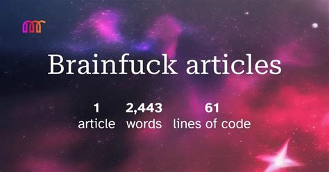 Brainfuck Blog Articles Mathspp