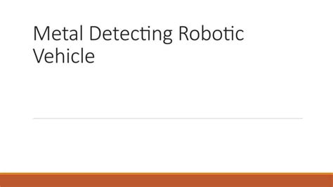 Metal Detection Using Arduino Uno Ppt Ppt