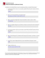 Introduction To Electrical Circuits Ohm S Law Voltage And Course Hero