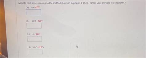 solved evaluate each expression using the method shown in