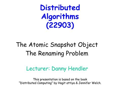 Ppt Distributed Algorithms 22903 Powerpoint Presentation Free Download Id8739275