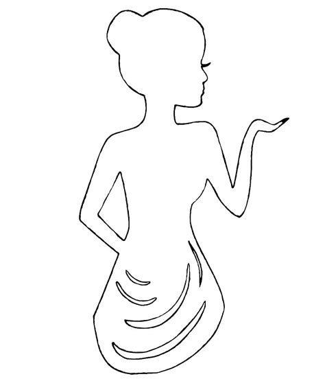 Шаблон для вырезания «Девушка весна