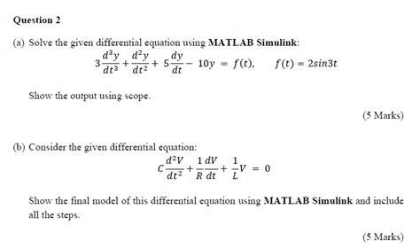 solved question 2 a solve the given differential equation