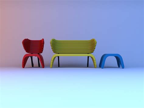 Parametric Set Furniture 3d Model 3d Model Turbosquid 1735299