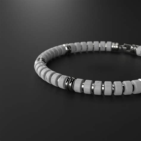 Howlite Bracelet 6mm Premium Spacer In 2024
